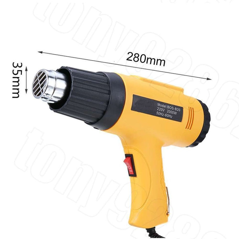 2000W Adjustable Electric Heat Gun Temperature Hot Air Heating Tool W/
