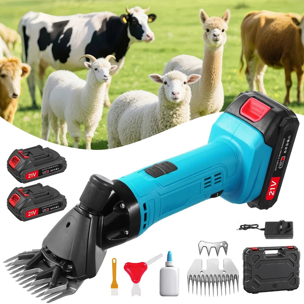 Cordless Electric Sheep Shearing Clippers 500W 21V for Livestock with